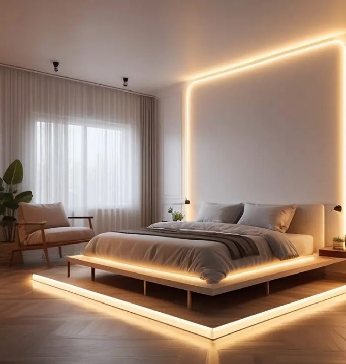 Cómo Decorar un Dormitorio con Luces LED ⇒ Ideas ️